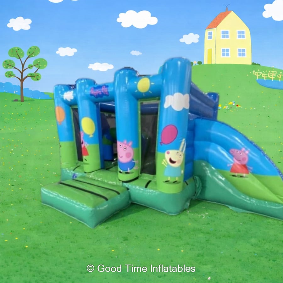 Peppa Pig Multiplay Bouncy Castle with Slide for Hire in Newcastle